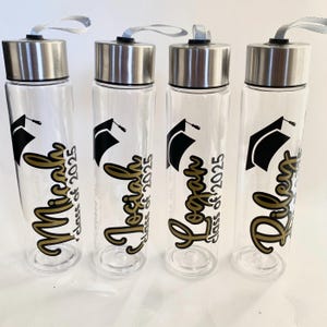 Graduation Water Bottle, Personalized Reusable Bottle for Senior ...
