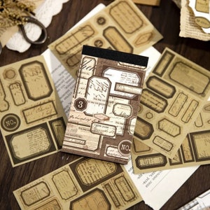 Classic Border Labels, Vintage Paper Stickers - 5pcs/pack Perfect for ...