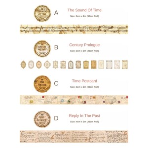 Vintage Washi Tape Set Masking Tape Perfect for - Etsy