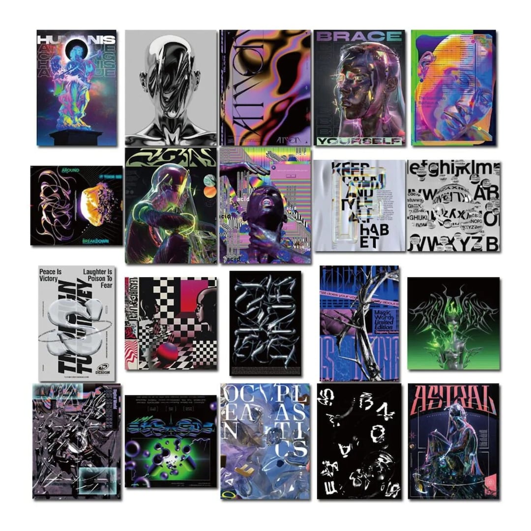 Psychedelic Graffiti Art Stickers 10-40pcs - Laptop Skateboard Guitar ...