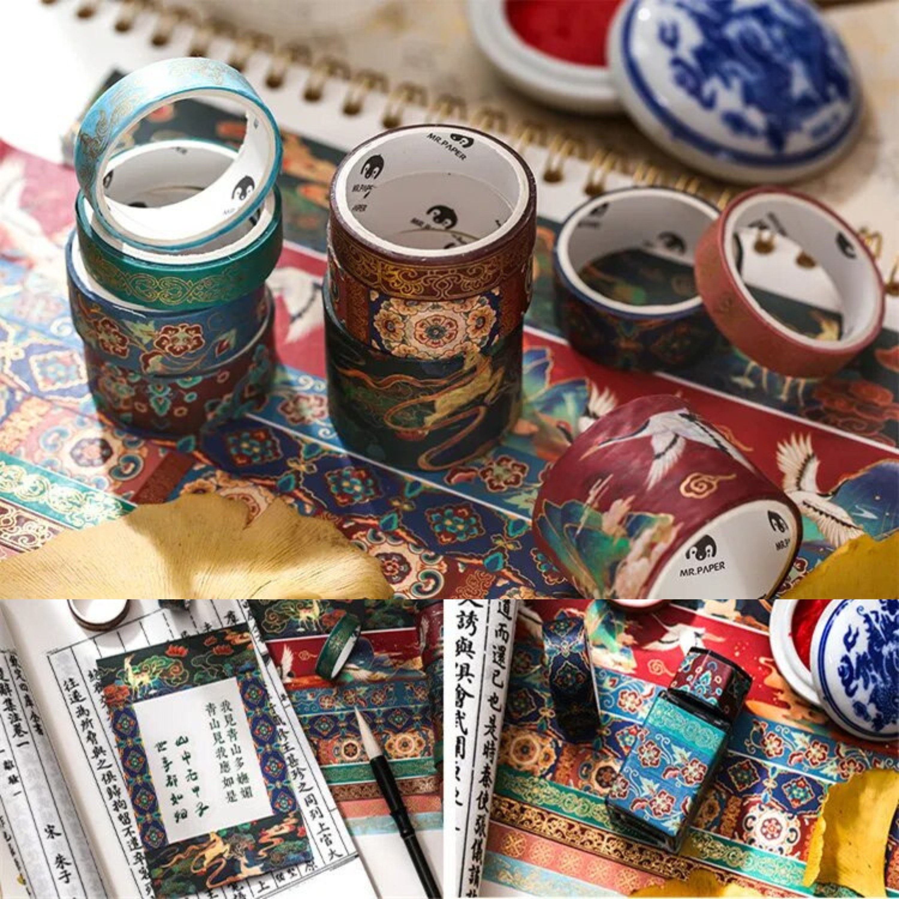 10 Rolls Vintage Washi Tape Set DIY Decor for Scrapbooking - Etsy