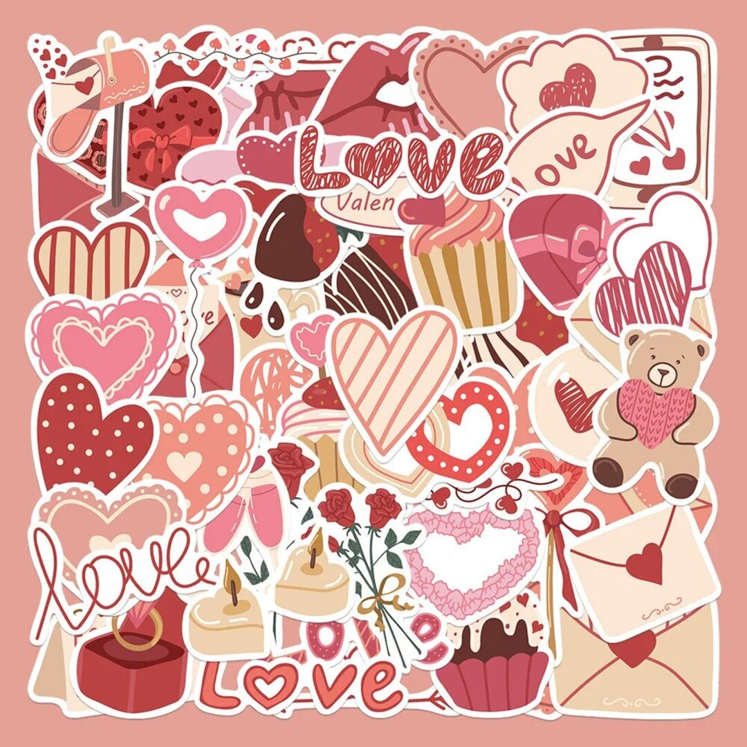 LOVE Graffiti Stickers Pack – Perfect for Valentine's Day, Birthdays ...