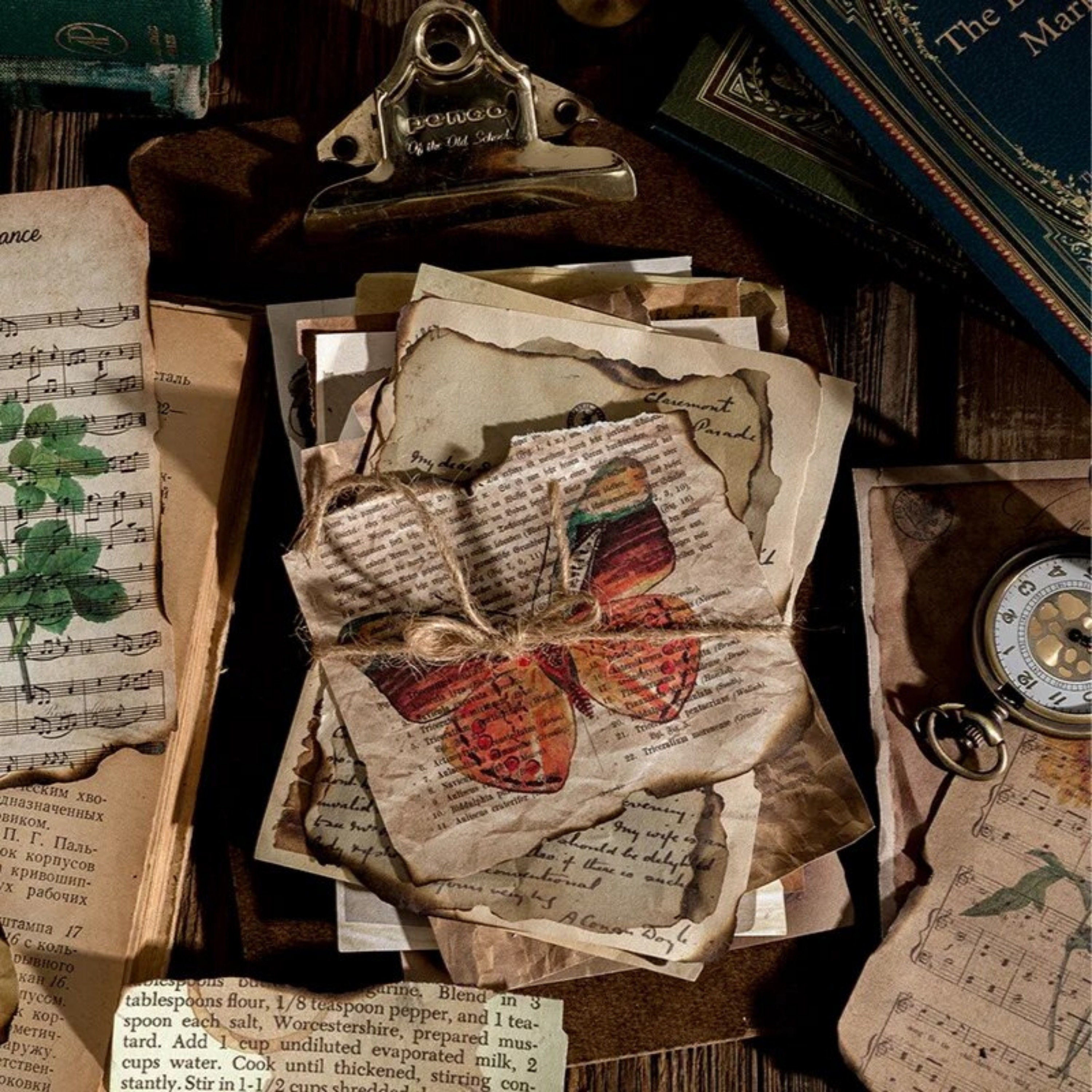 Book of Memories 60 Sheets Paper Booklet Scrapbook Ephemera for Junk ...