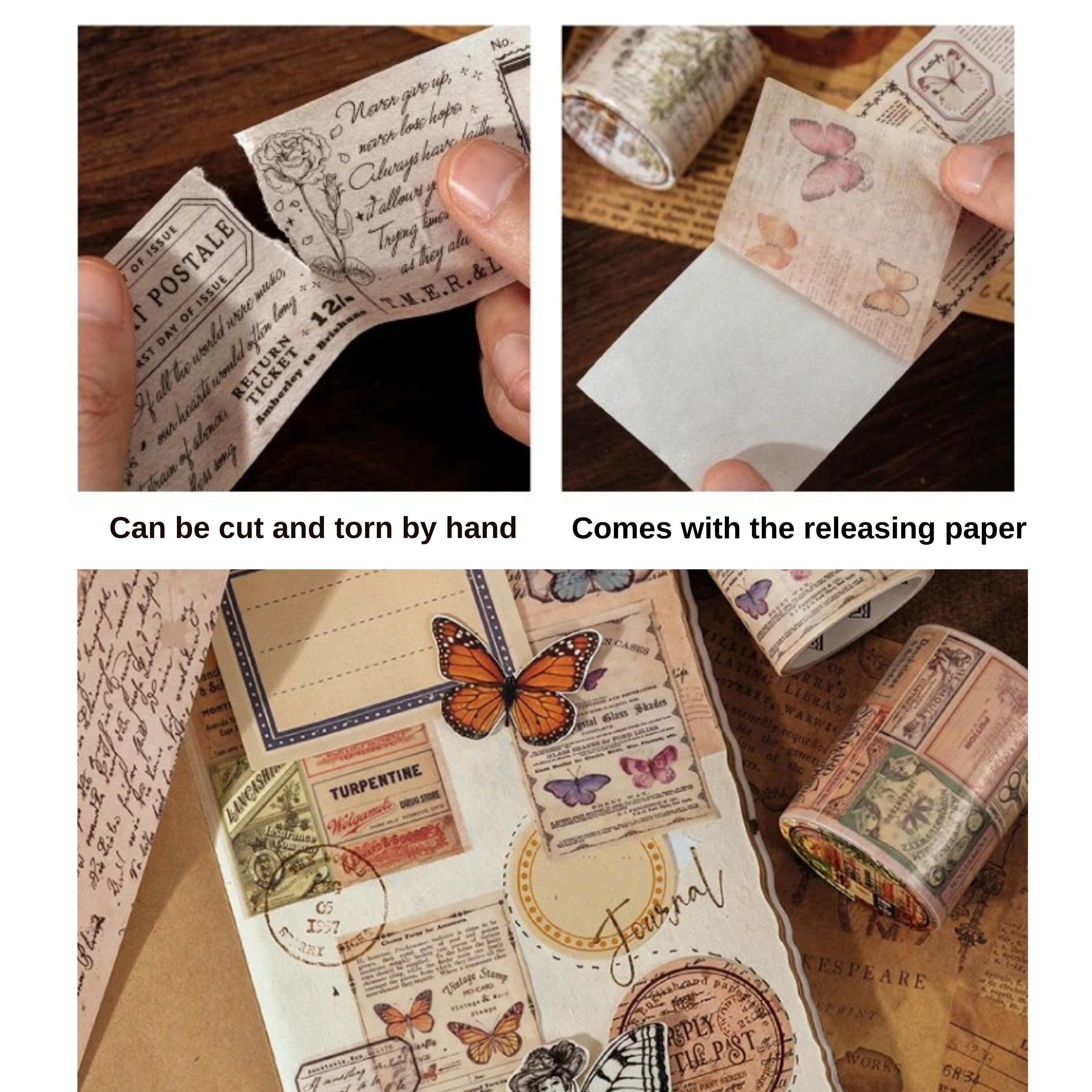 Vintage Washi Tape Set Masking Tape Perfect for - Etsy