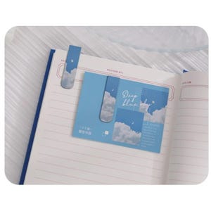 Sky Blue Magnetic Bookmarks | Set of 2 | Page Holders for Books ...