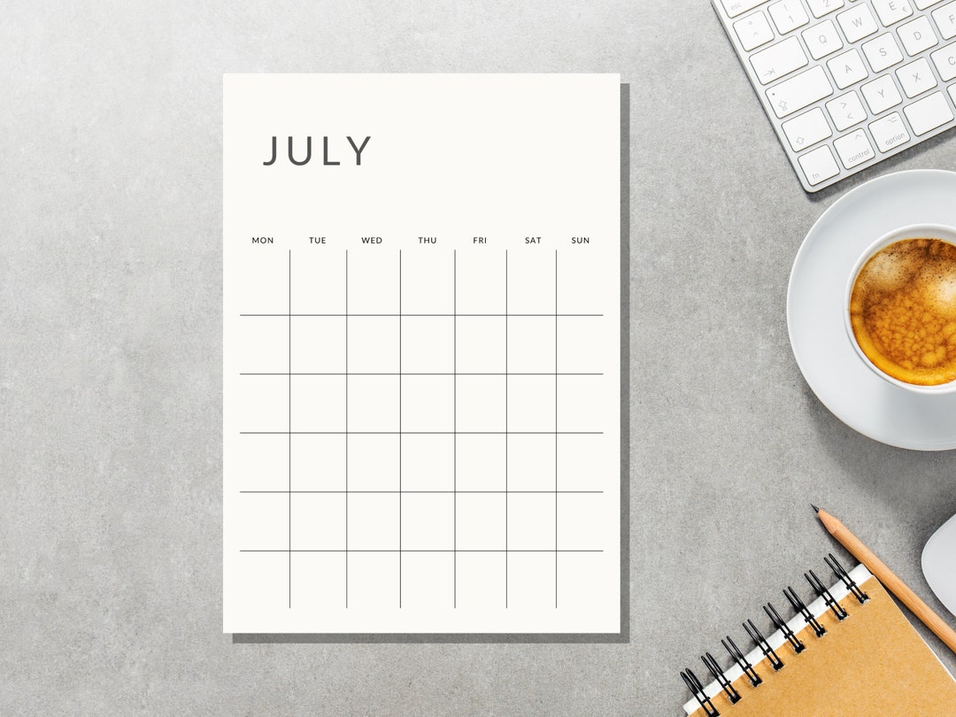 Printable Undated Planner Digital Monthly Planner A4 Planner Letter ...