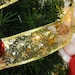 LED Christmas Bow String Lights DIY Lace Ribbon Tree Ornaments Holiday ...