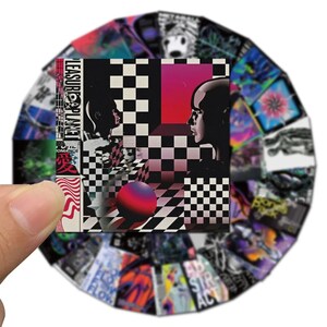 Psychedelic Graffiti Art Stickers 10-40pcs - Laptop Skateboard Guitar ...