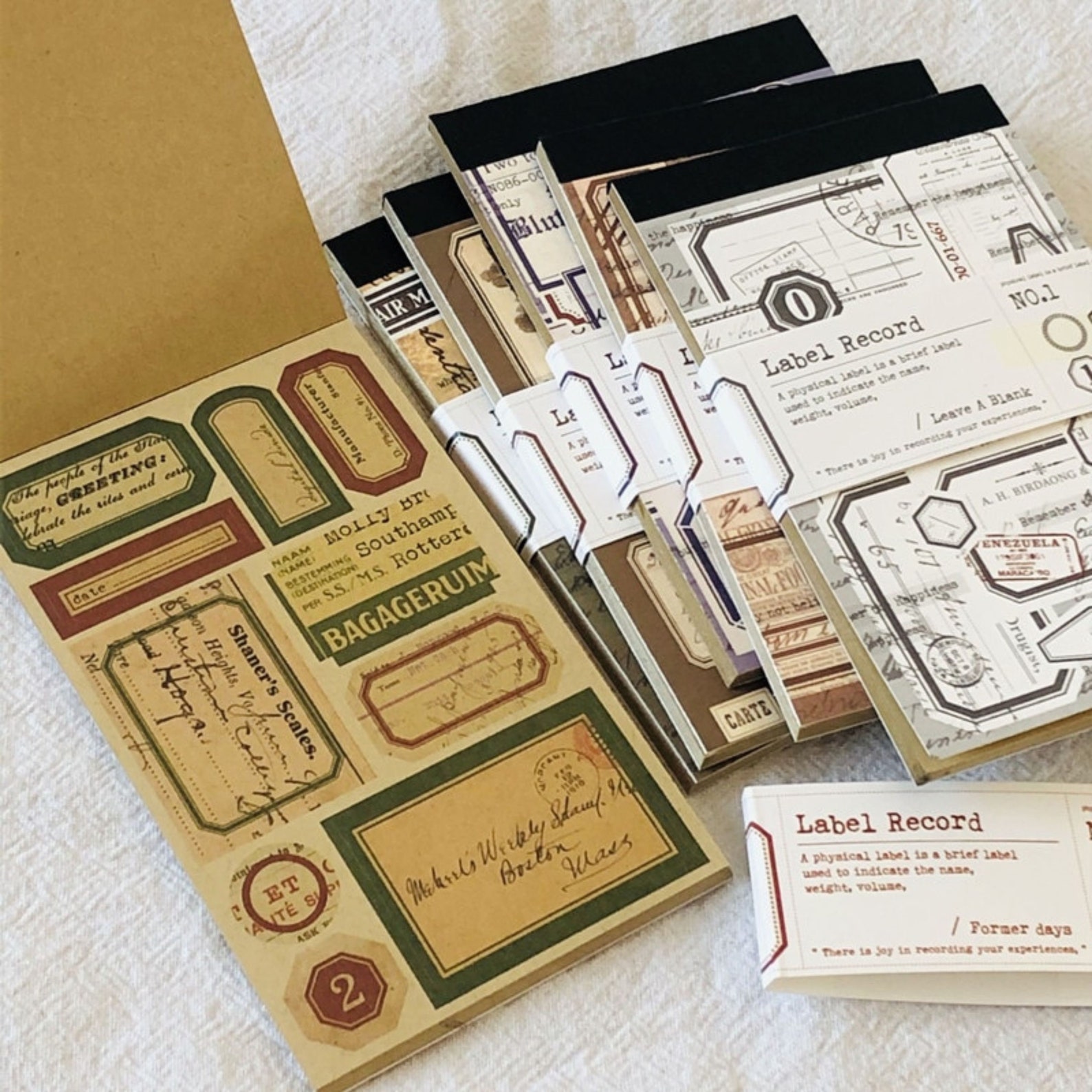 Classic Border Labels, Vintage Paper Stickers 5pcs/pack Perfect for ...