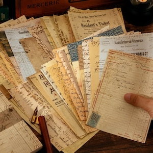 100 Sheets/ Pack Paper Booklet, Vintage Style Collage Paper, Deco Paper ...