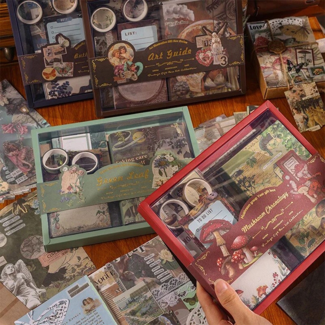 Scrapbooking Set 125+ Items, DIY Diary Album Stickers, Material Paper ...