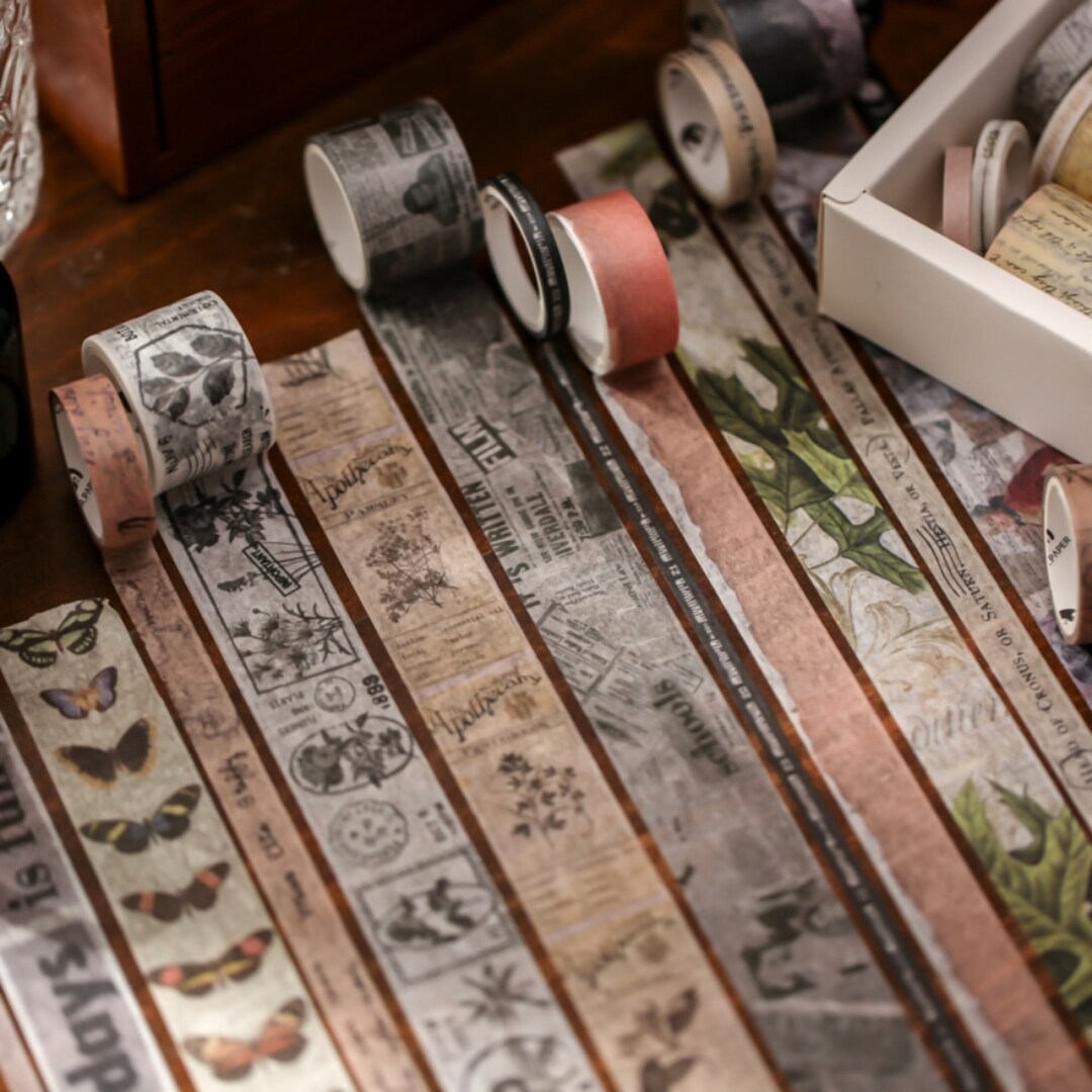 20 Rolls/ Box Washi Tape Set, Vintage Masking Tape, Moon & Stars ...