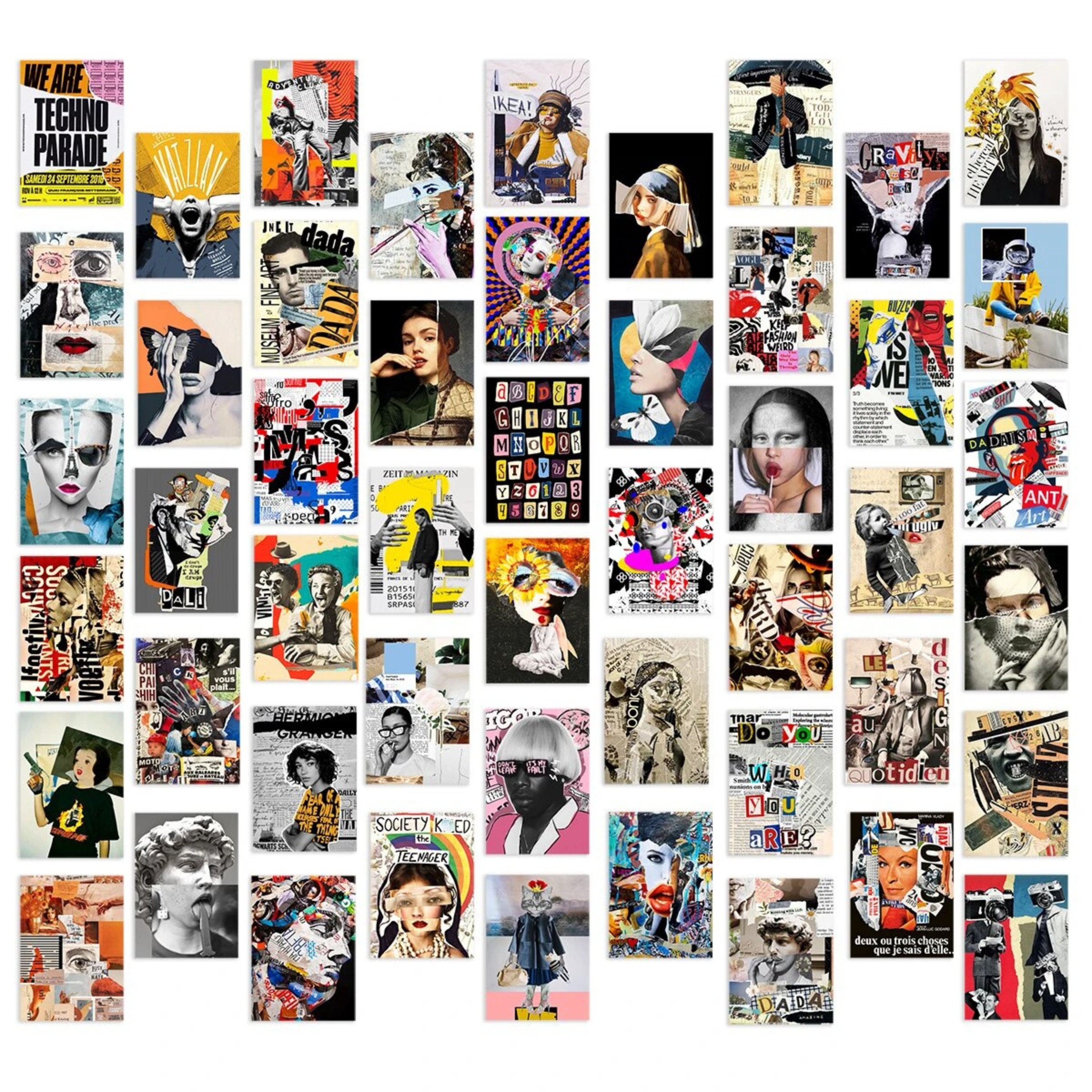 Modern Art Aesthetic Stickers, 10-50pcs for Laptop, Fridge, Guitar ...
