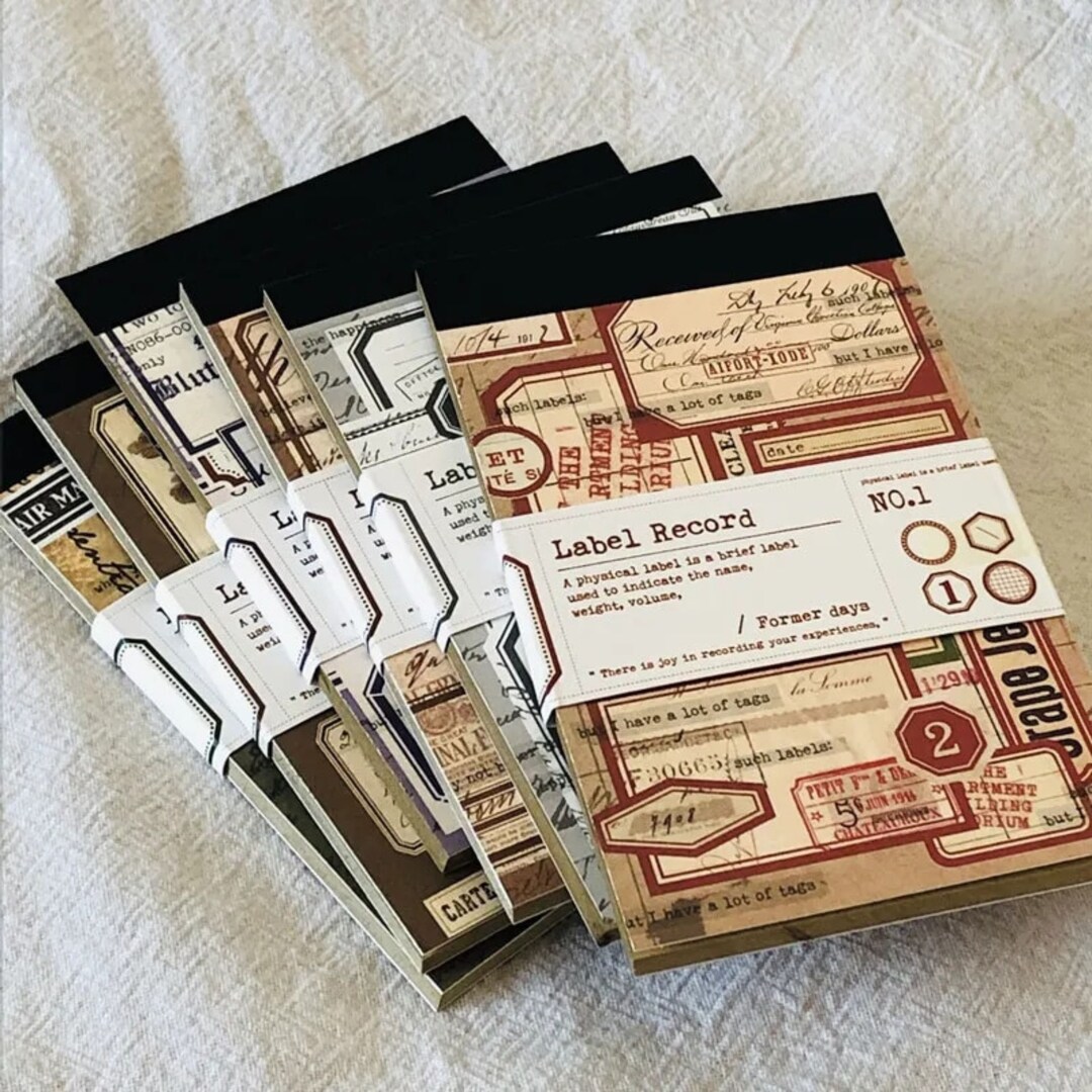 Classic Border Labels, Vintage Paper Stickers - 5pcs/pack Perfect for ...