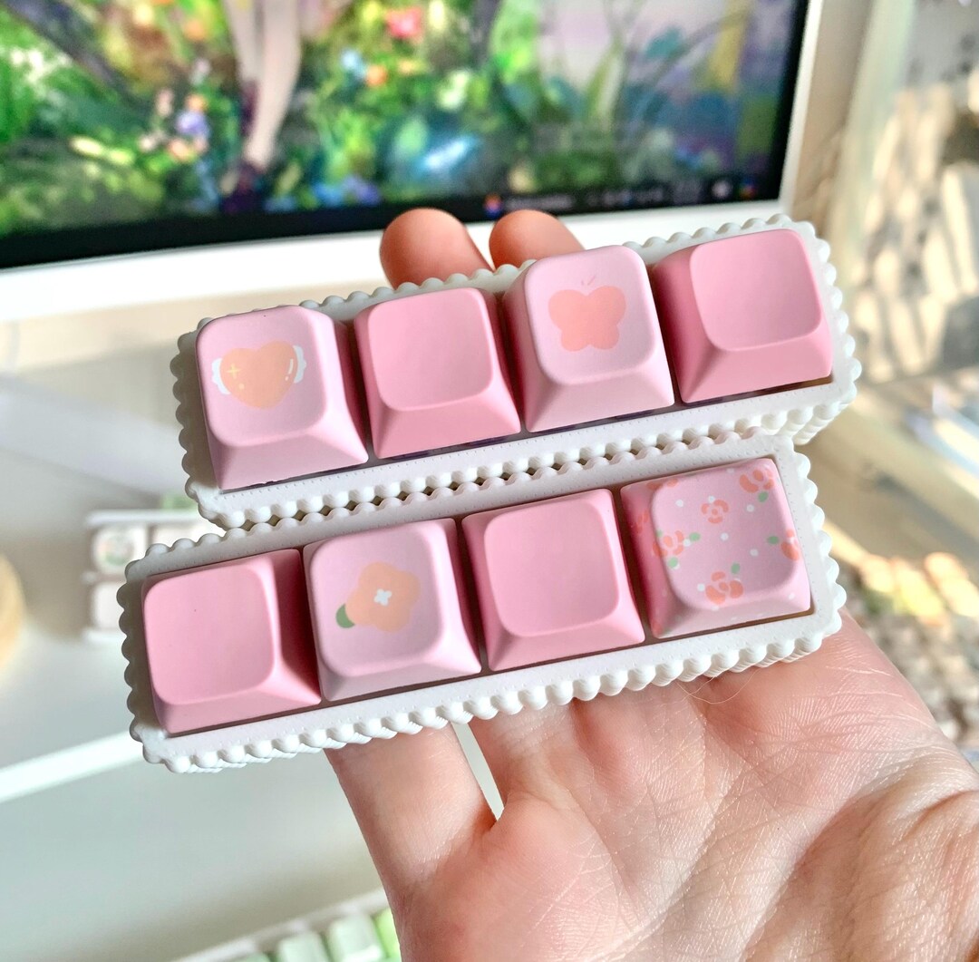 4 Button Desktop Mechanical Keyboard Fidget Toy 4 Key Sensory ADHD ...