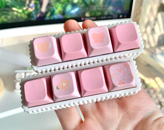 4 Button Desktop Mechanical Keyboard Fidget Toy - 4 Key Sensory ADHD ...