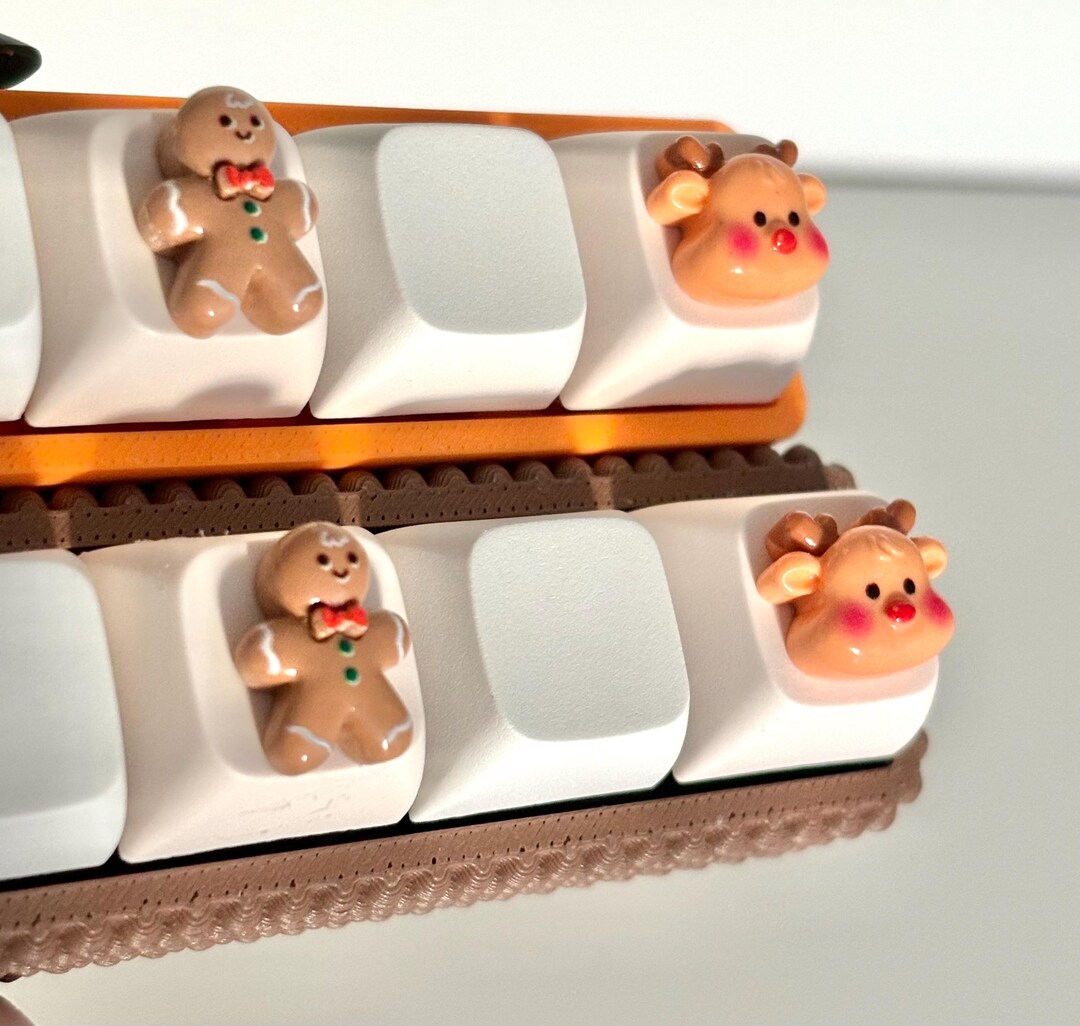 4 Button Desktop Mechanical Keyboard Fidget Toy 4 Key Christmas ...