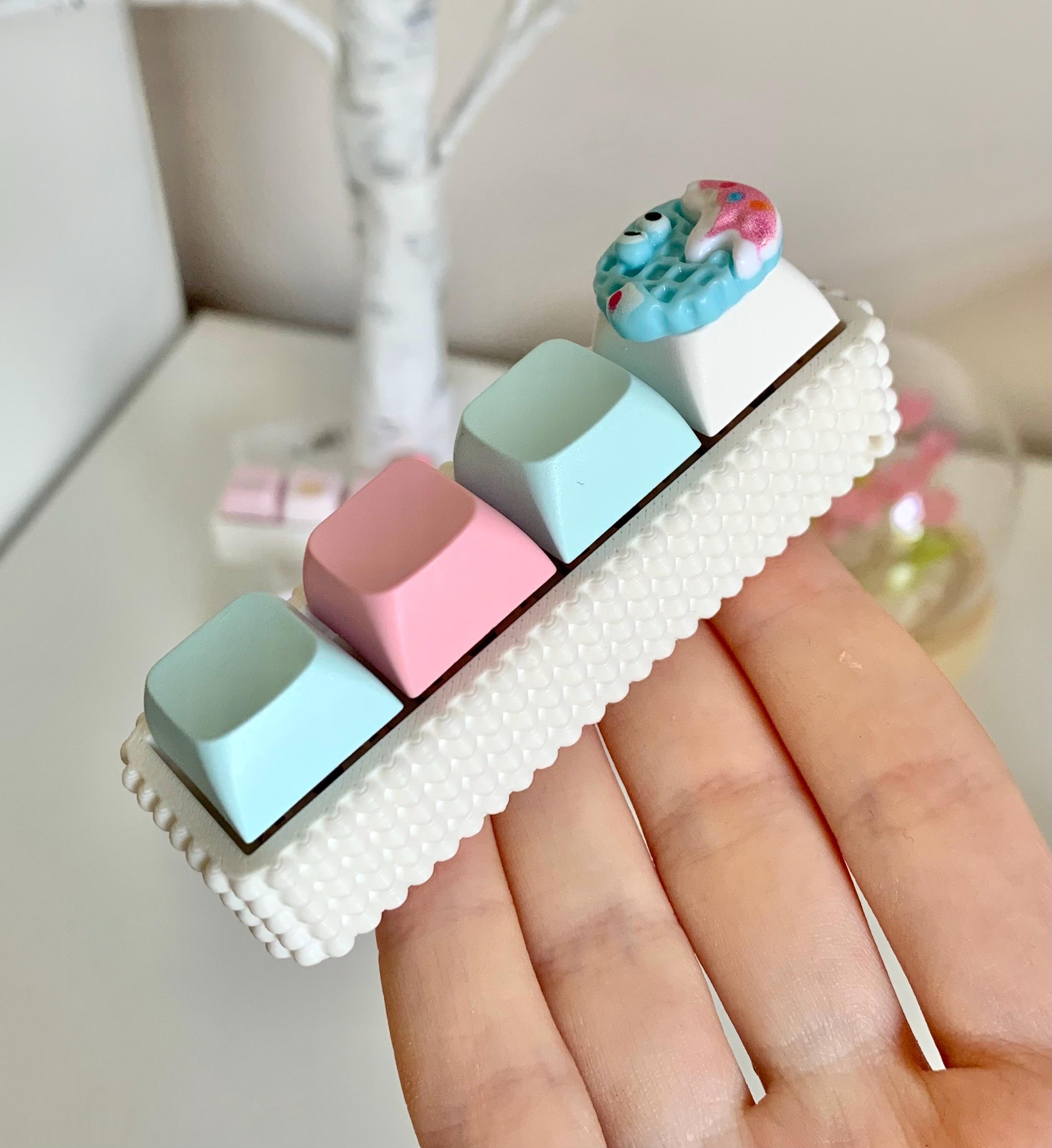 4 Button Desktop Mechanical Keyboard Fidget Toy 4 Key Sensory ADHD ...