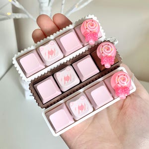 4 Button Desktop Mechanical Keyboard Fidget Toy 4 Key Sensory ADHD ...