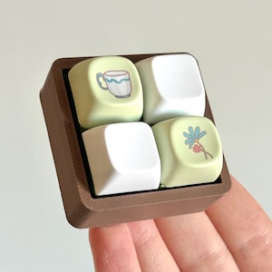 4 Button Desktop Sensory ASMR Keyboard Fidget Toy - 4 Key Sensory ADHD ...