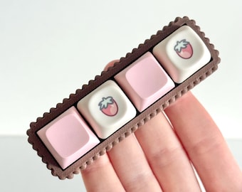 4 Button Desktop Mechanical Keyboard Fidget Toy - 4 Key Sensory ADHD ...