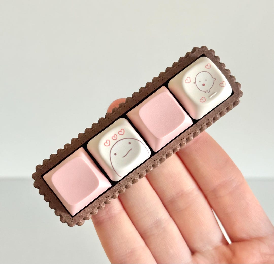 4 Button Desktop Mechanical Keyboard Fidget Toy - 4 Key Sensory ADHD ...