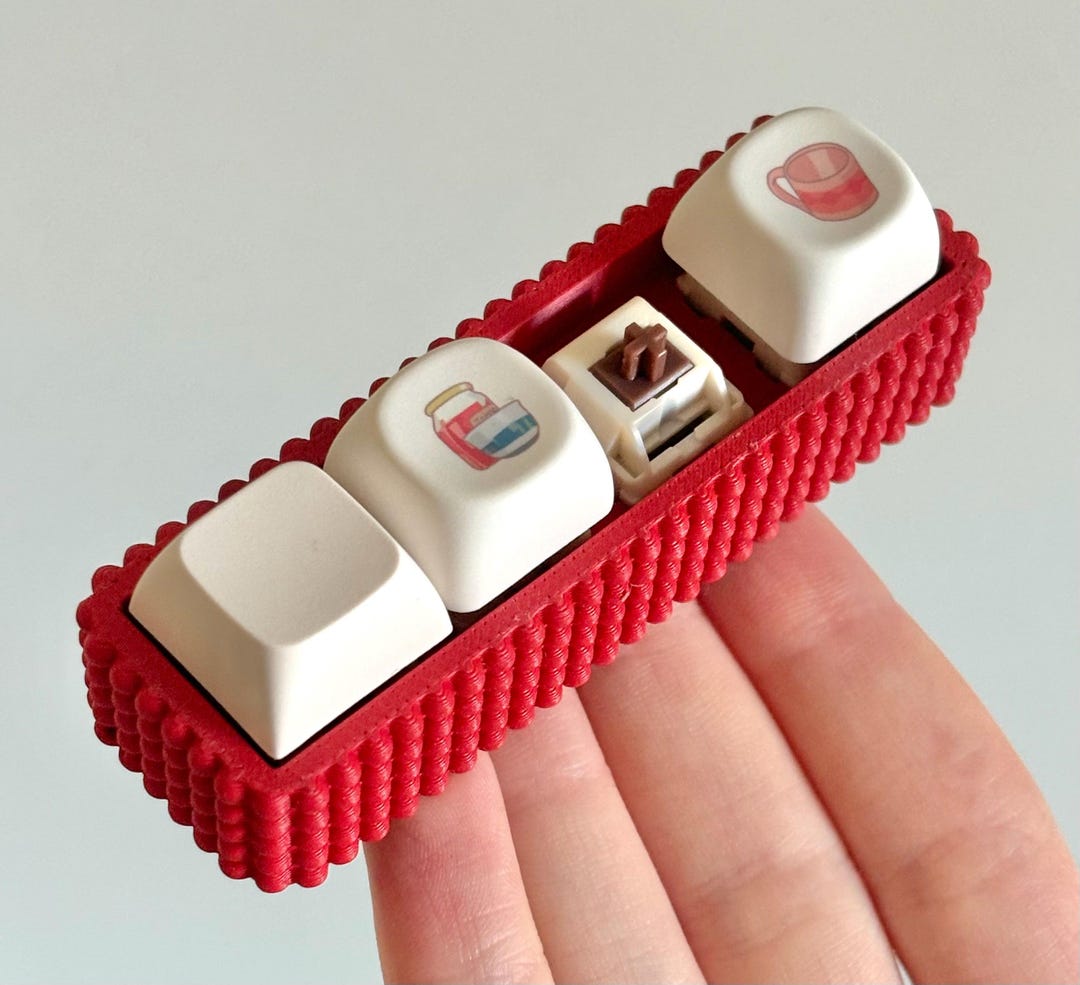 4 Button Desktop Keyboard Fidget Toy - 4 Key Sensory ADHD Fidget Toy ...