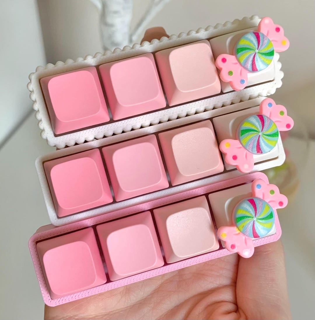 4 Button Desktop Mechanical Keyboard Fidget Toy 4 Key Sensory ADHD ...