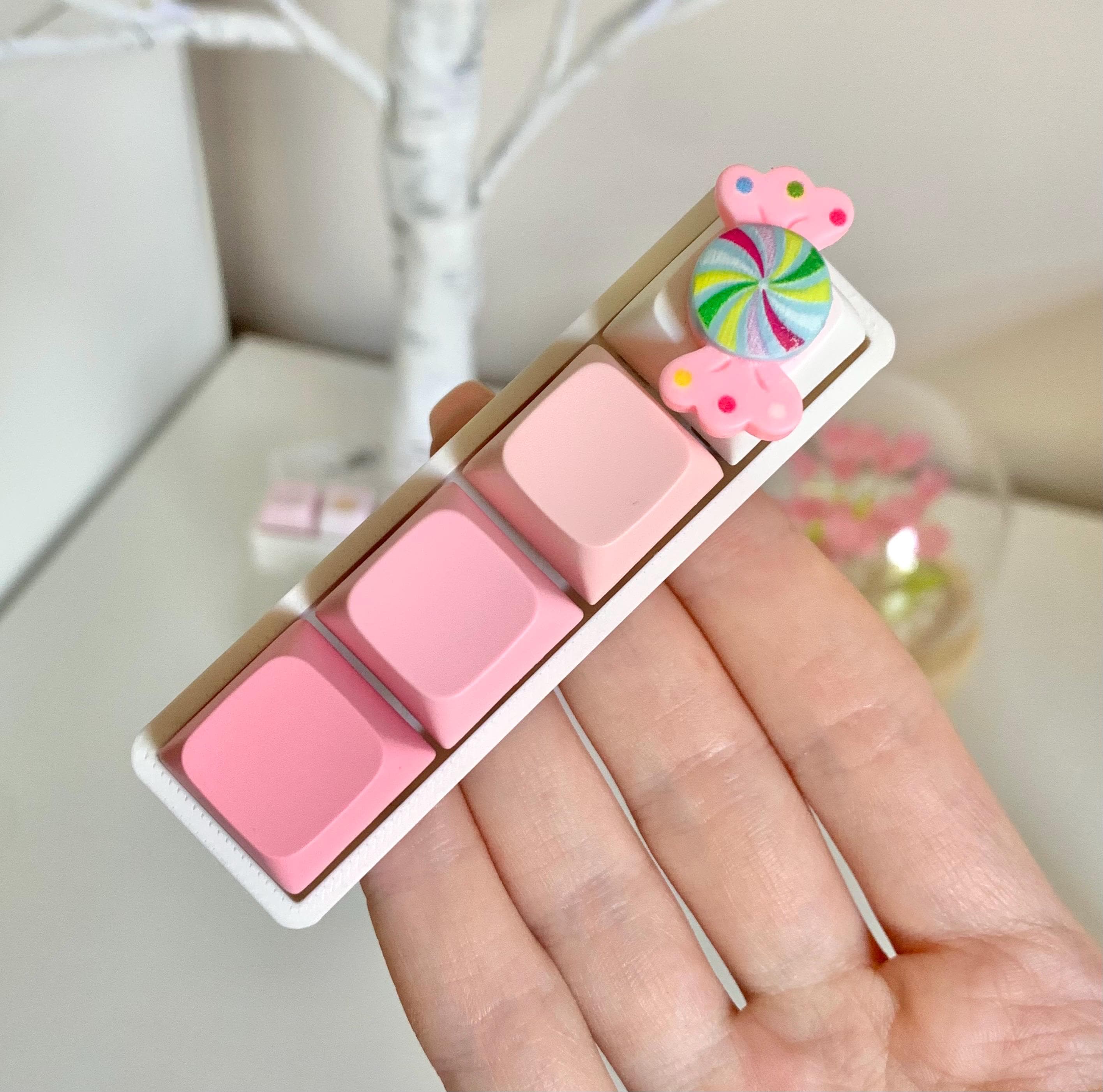 4 Button Desktop Mechanical Keyboard Fidget Toy 4 Key Sensory ADHD ...