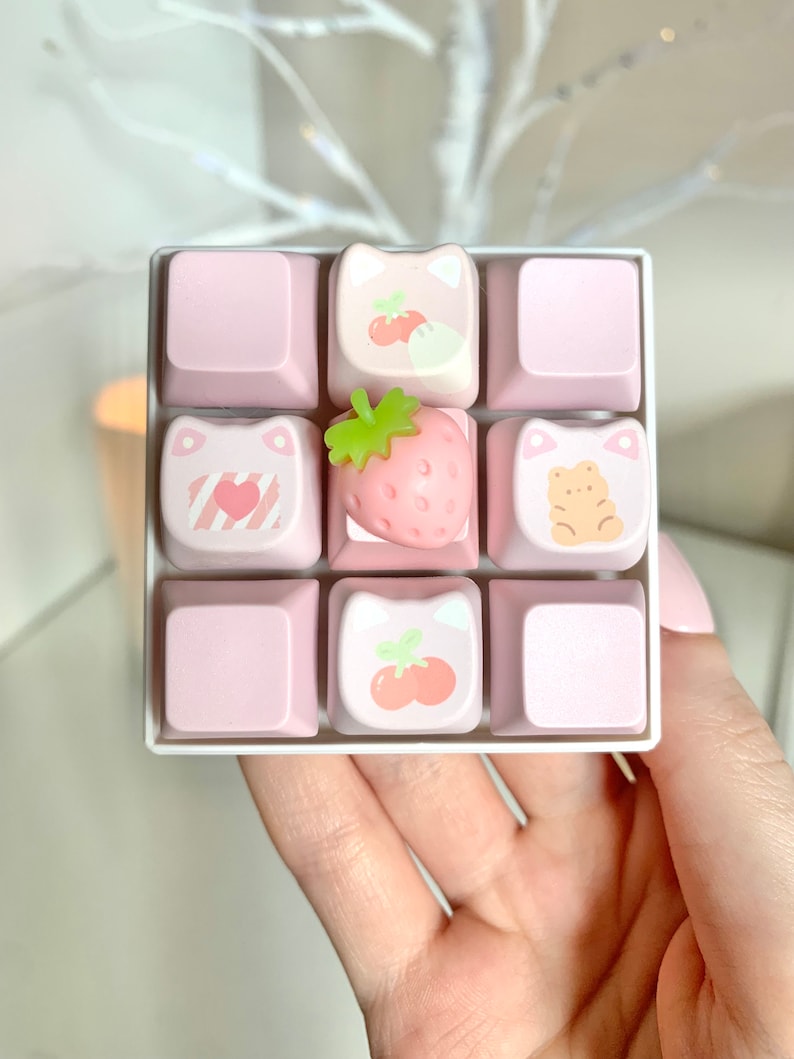 Desktop Mechanical Keyboard Fidget Toy Creamy and Clicky Custom ...