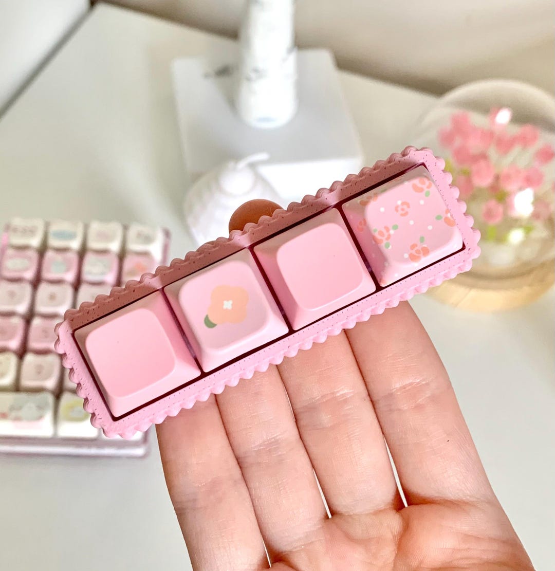 4 Button Desktop Mechanical Keyboard Fidget Toy - 4 Key Sensory ADHD ...