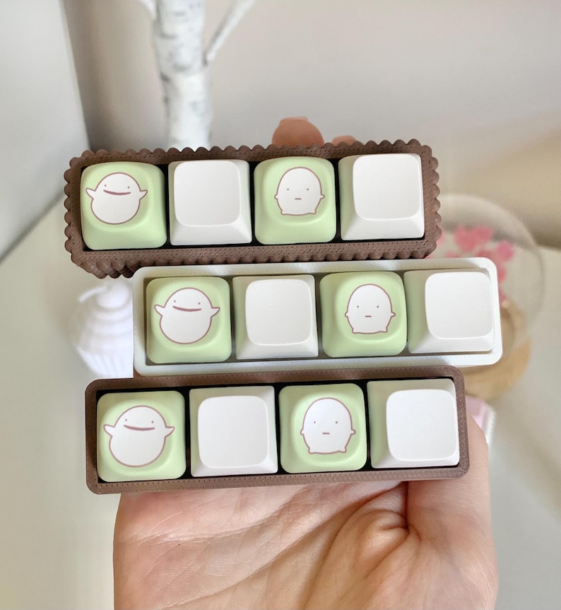 4 Button Desktop Mechanical Keyboard Fidget Toy 4 Key Sensory ADHD ...