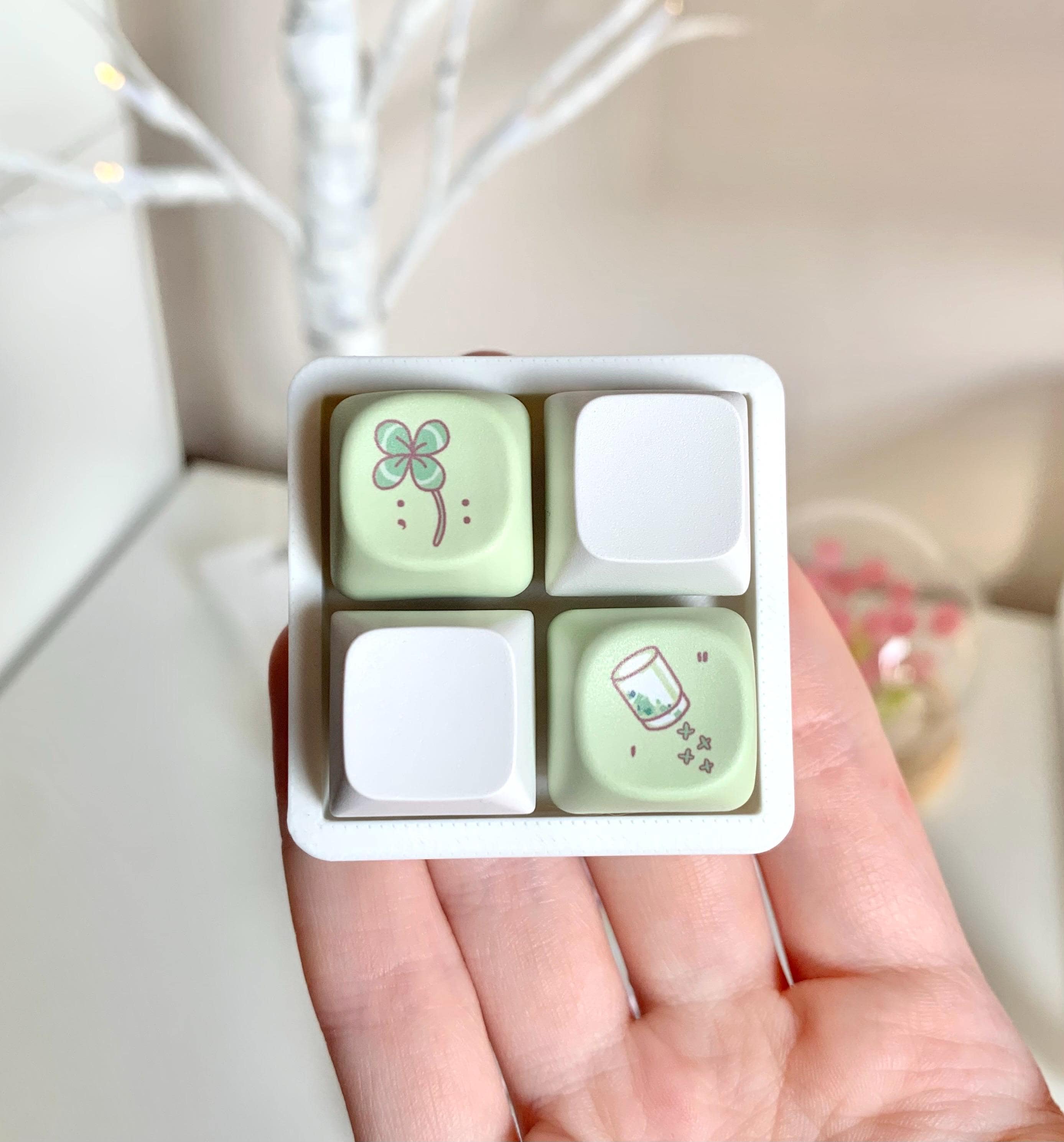 4 Button Desktop Mechanical Keyboard Fidget Toy - 4 Key Sensory ADHD ...