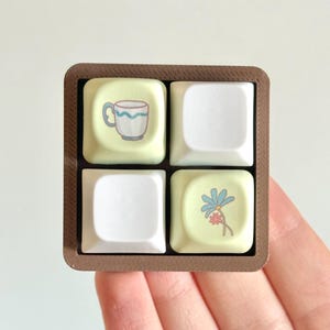 4 Button Desktop Sensory ASMR Keyboard Fidget Toy - 4 Key Sensory ADHD ...