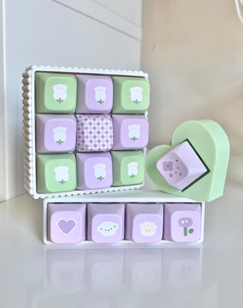 Desktop Mechanical Keyboard Fidget Toy 4 Key Sensory Toy With Custom ...