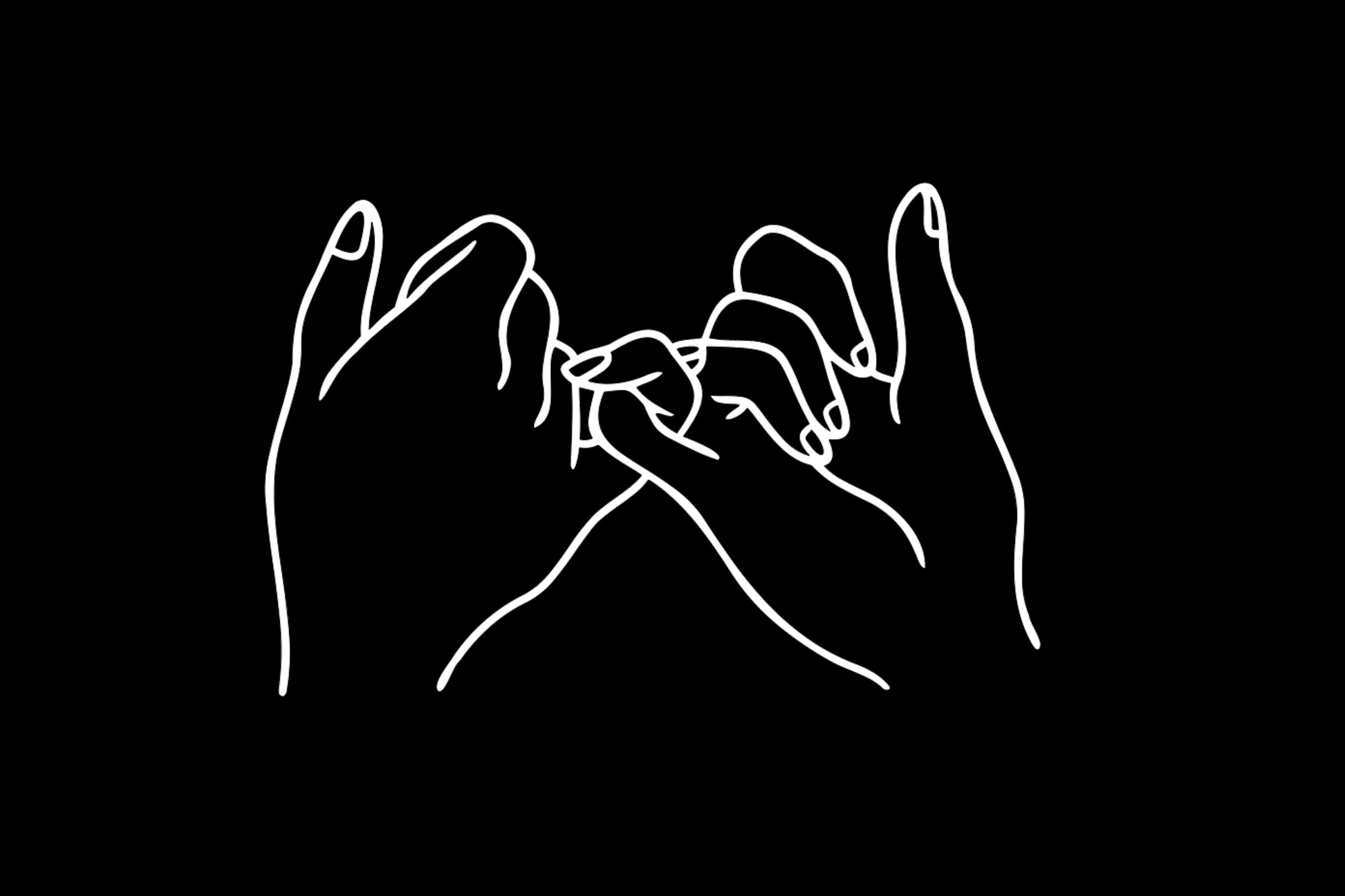 Pinky Promise Vinyl Decal Laptop Water Bottle Car Decal Waterproof ...