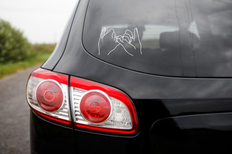 Pinky Promise Vinyl Decal Laptop Water Bottle Car Decal Waterproof ...