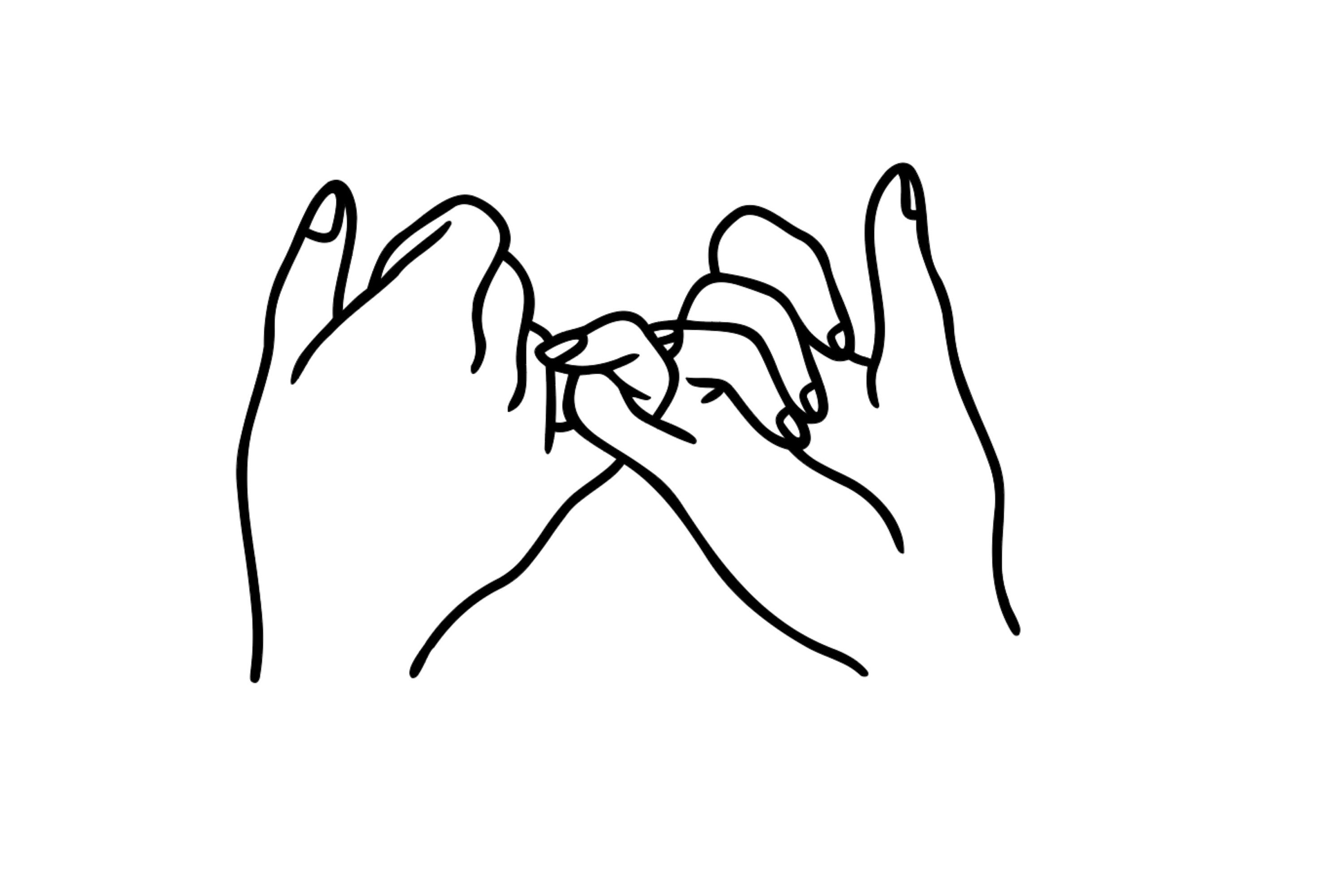 Pinky Promise Vinyl Decal Laptop Water Bottle Car Decal Waterproof ...