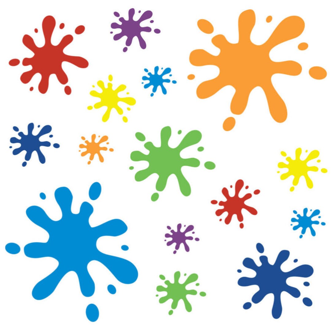 Paint Splat Png Svg Download Digital Custom Red Blue Paint Multi Custom ...
