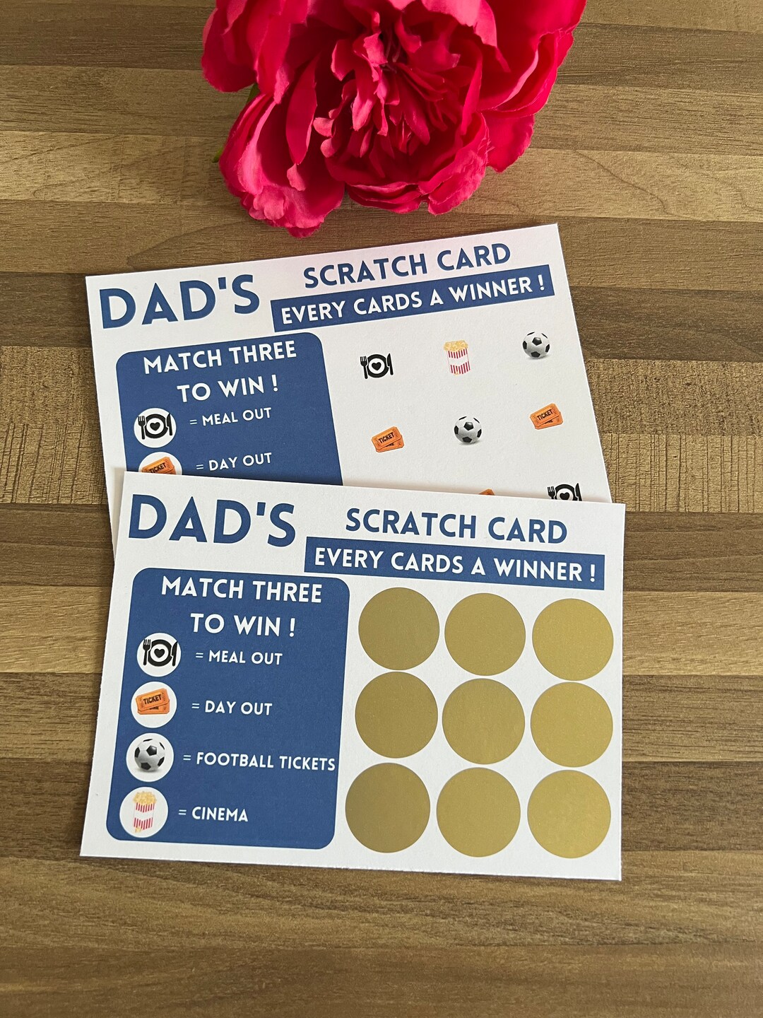 Personalised Scratch Card for Dad . Gift for Him Birthday Christmas ...