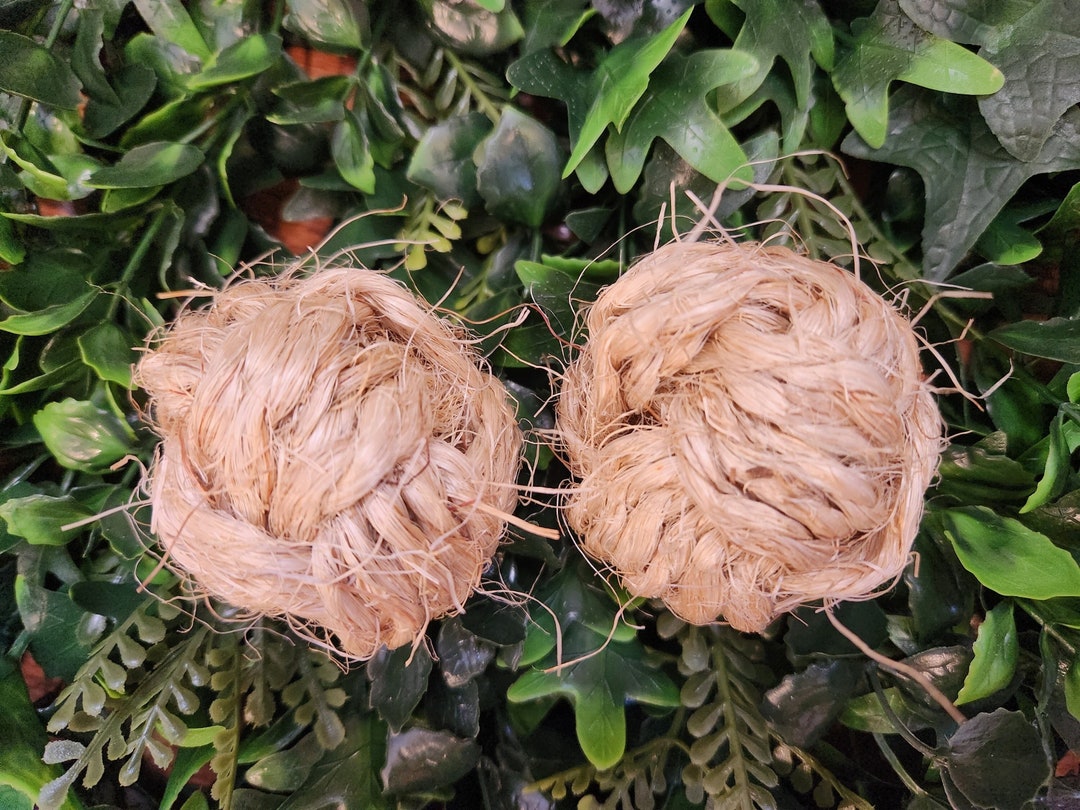 Sisal Monkey Fist Balls Small set of 2 - Etsy