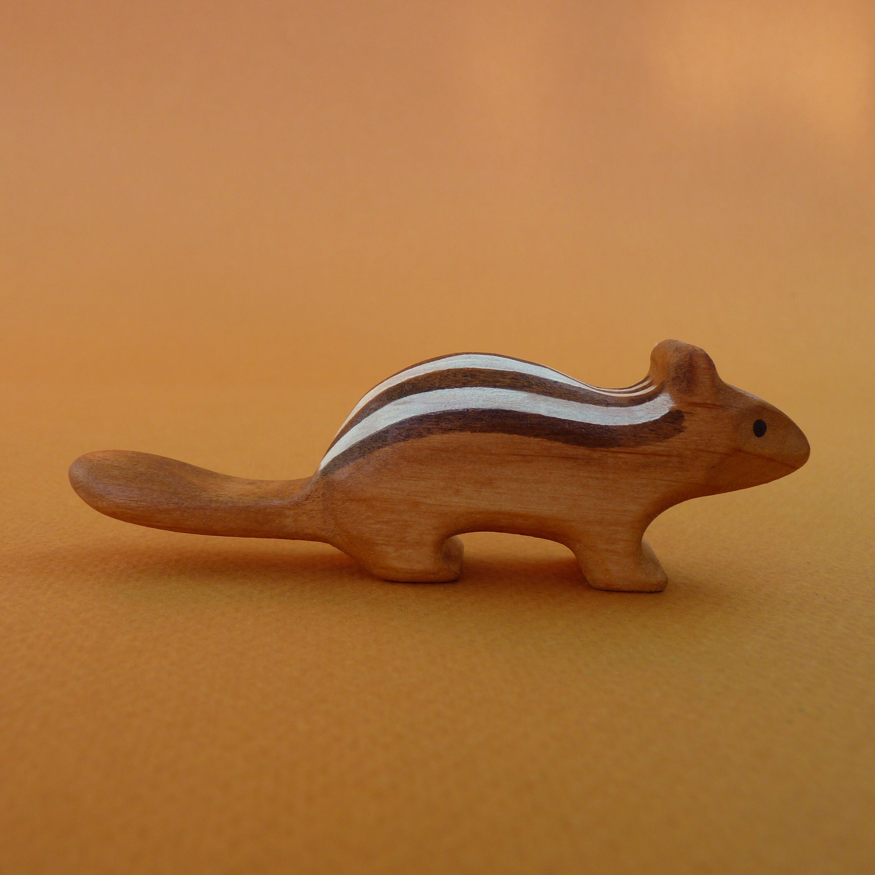 Wooden Chipmunk Figurine Wooden Animal Toys Forest Animal - Etsy