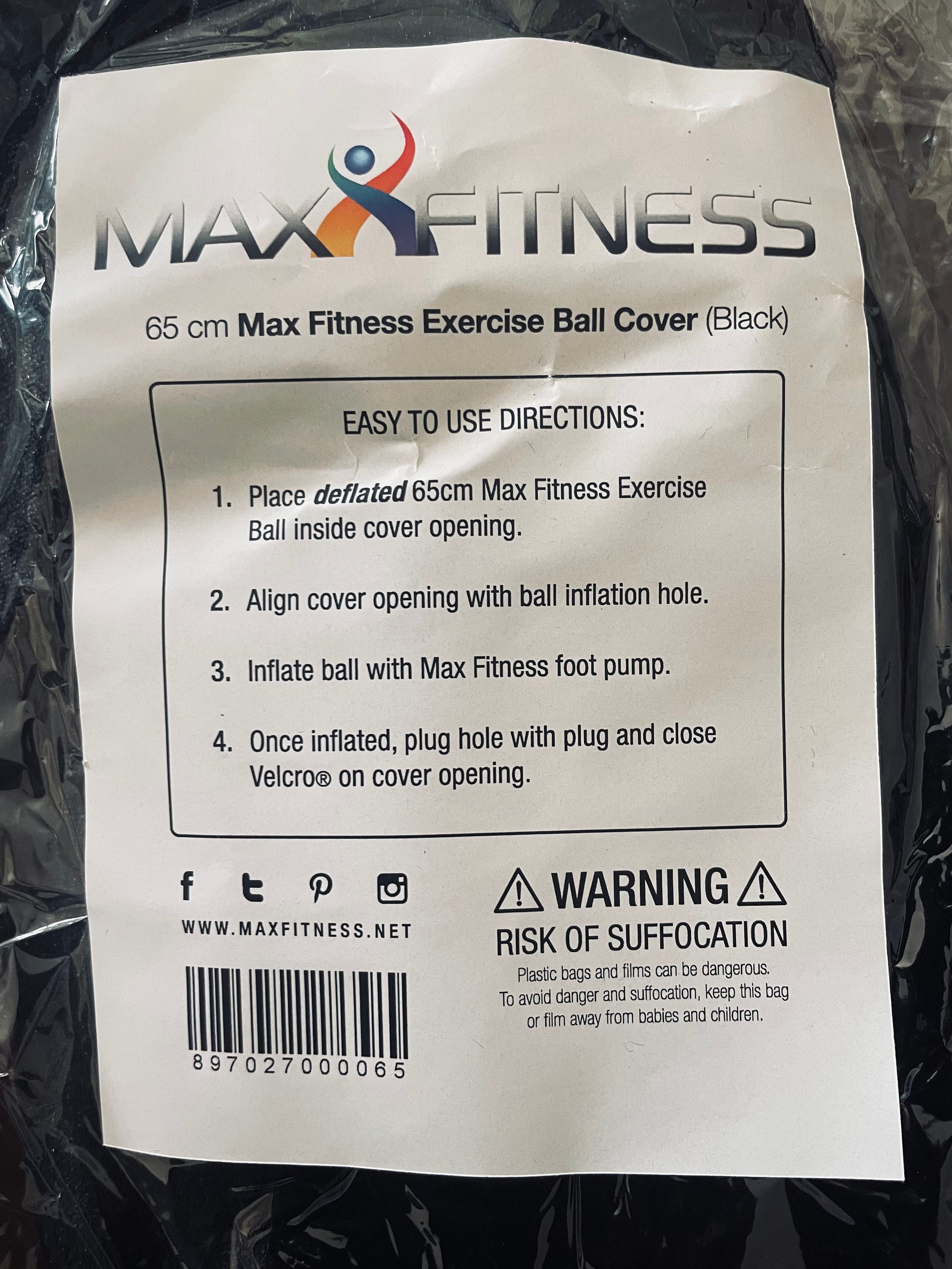 Exercise Ball Cover Black up to 65CM - Etsy