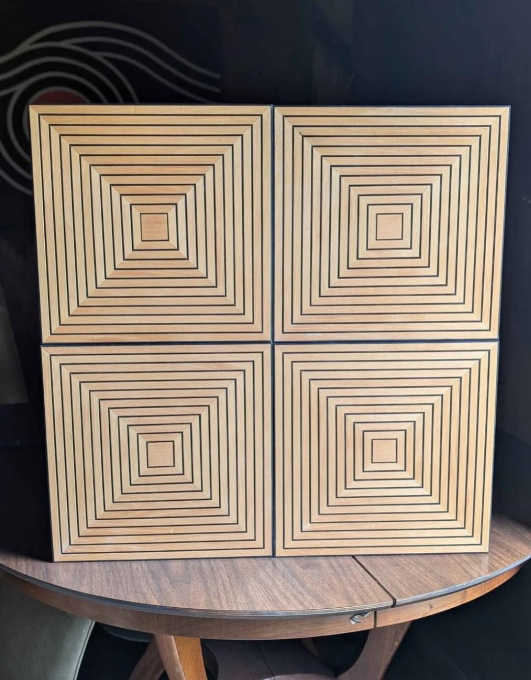 Set of 4 Fine Arts Kevin Irvin "maze Box" Solid Maple Wall Cabinets - Etsy