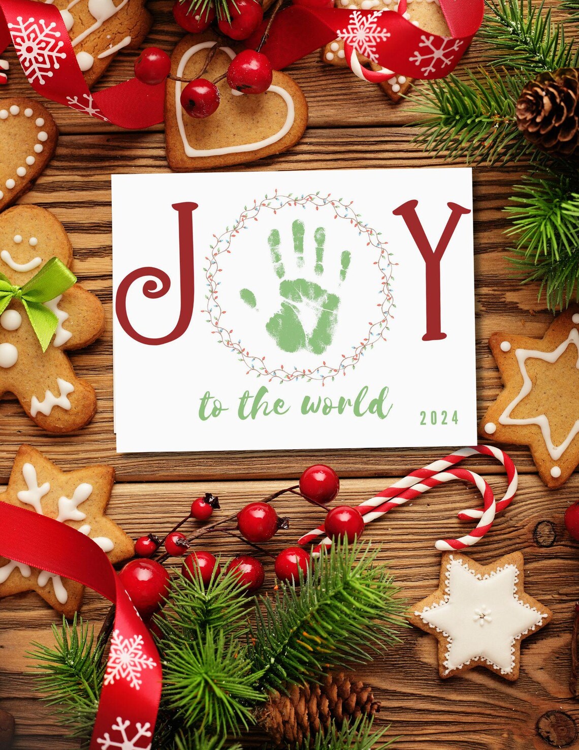 Joy Handprint Art 2024, Kids Christmas Craft, Baby & Toddler Printable ...