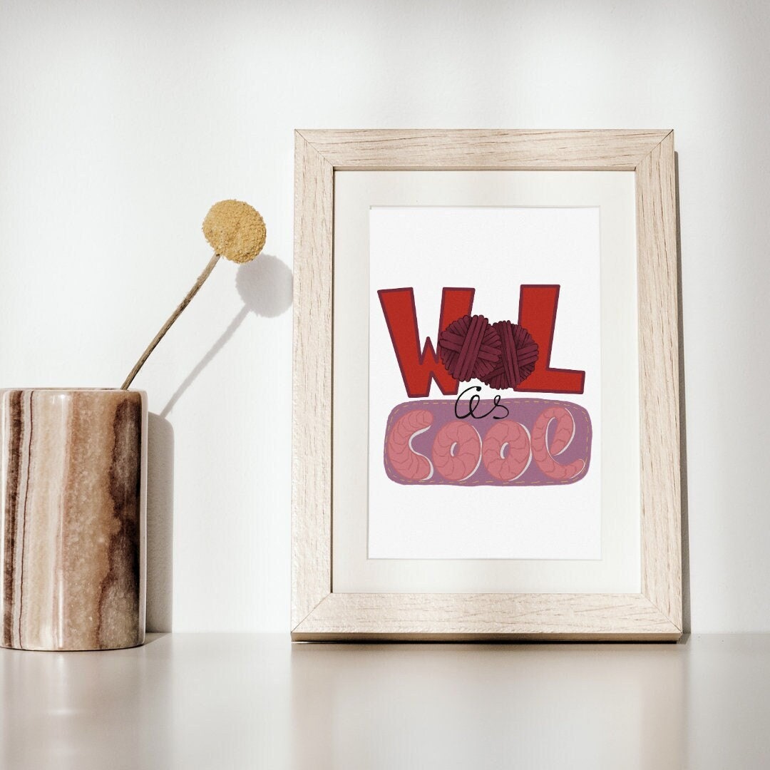 Wool is Cool Lettering Wool is Cool Illustration Series Printable ...