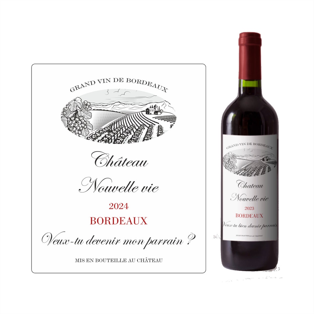 Do You Want to Be My Godfather? Wine Bottle Label Pregnancy ...