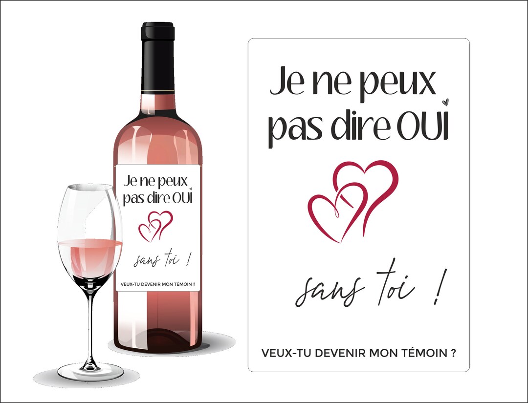 Sample Request - Label for Wine Bottle - Wedding Announcement - - Etsy
