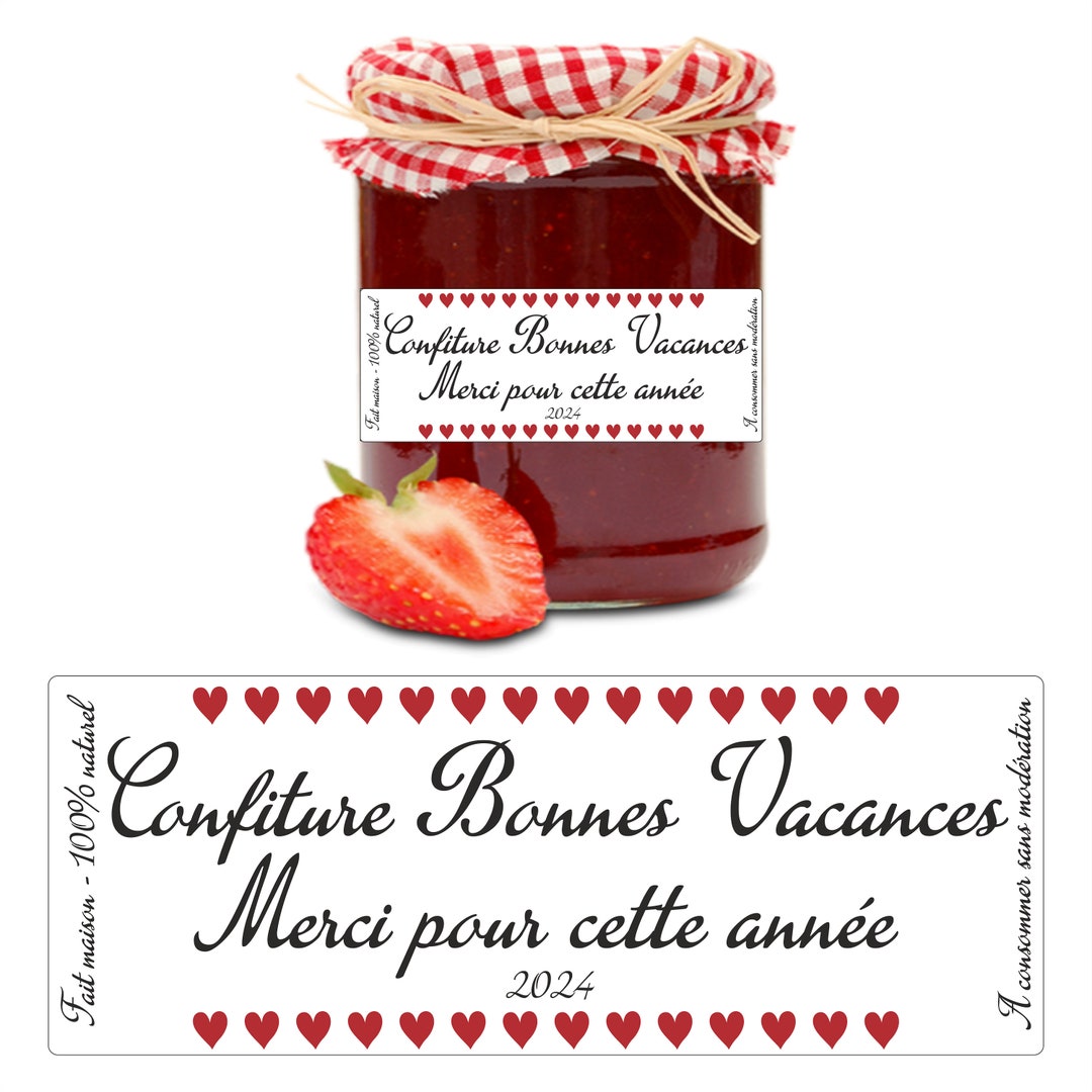Master Gift Label to Personalize for Jam Jar End of Year Gift for ...