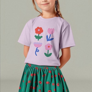 Tween Girl Gift Tween Girl Shirt Spring Flower Shirt for Kid Girl Big ...